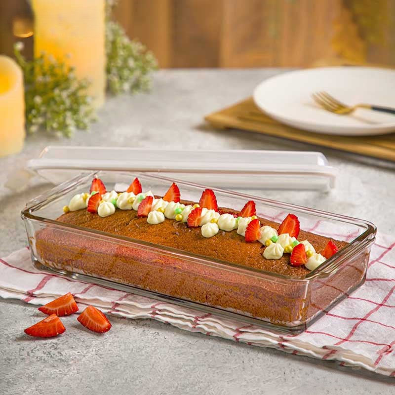 1.4L Rectangle Glass Container with Lid (2050) by Limon – Limon Homeware