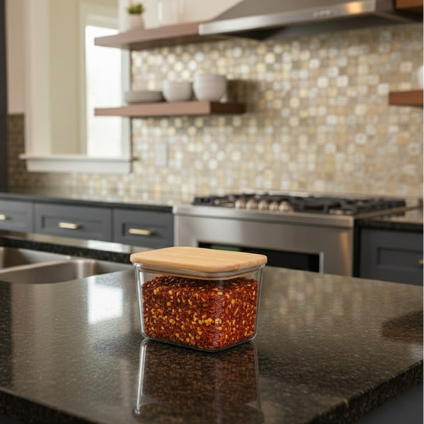 Airtight Glass Container with Wooden Lid by Limon – Limon Kitchenware