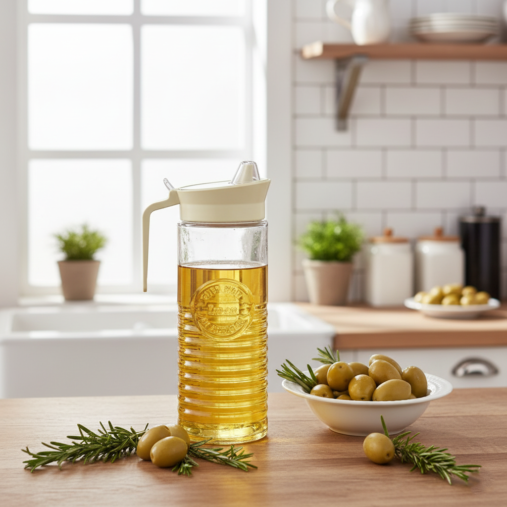 Rustic Design Glass Oil Bottle by Limon – Limon Homeware